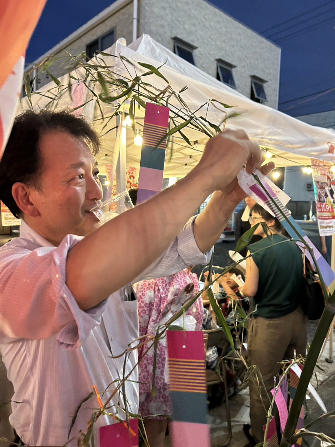 R7.8.7館林市七夕まつり｜活動報告｜衆議院議員 ささがわ博義 公式サイト